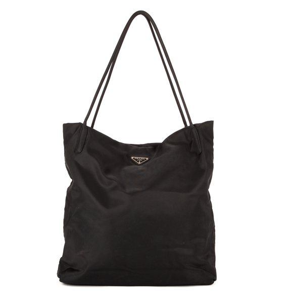 Prada | Bags | Prada Large Tote In Black Nylon Canvas | Poshmark